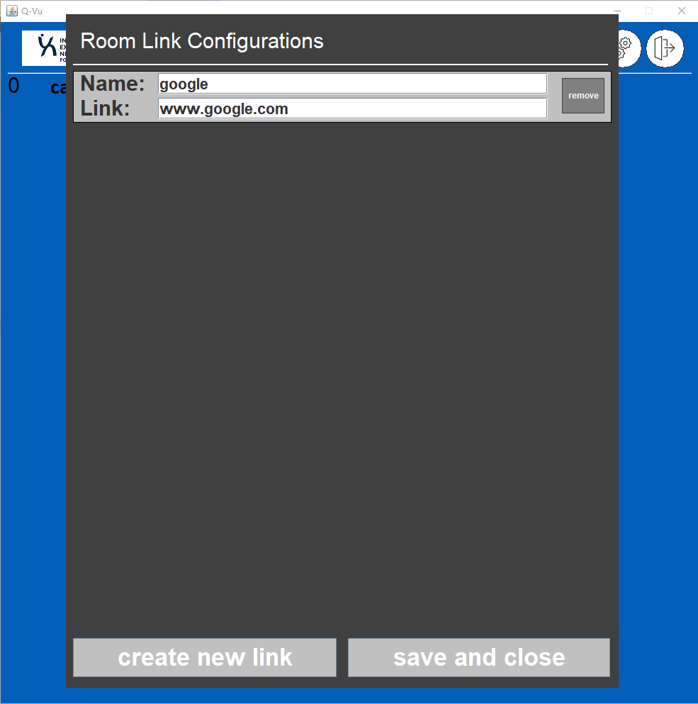 After logging in, the receptionist set the links of the Teams rooms here.