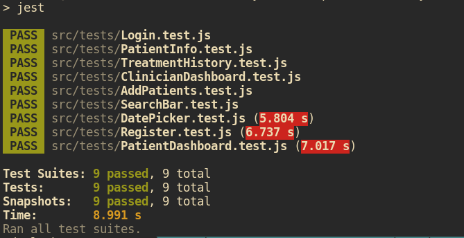 UCL-GOSH Team6 Testing